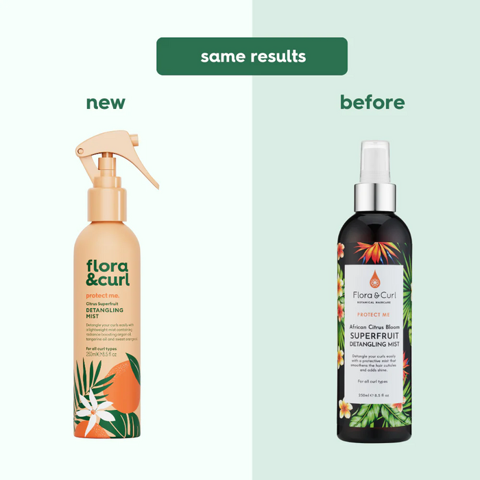 Flora & Curl Citrus Superfruit Detangling Mist 250ml — Kiyo Beauty Flora & Curl Citrus Superfruit Detangling Mist 250ml — Kiyo Beauty