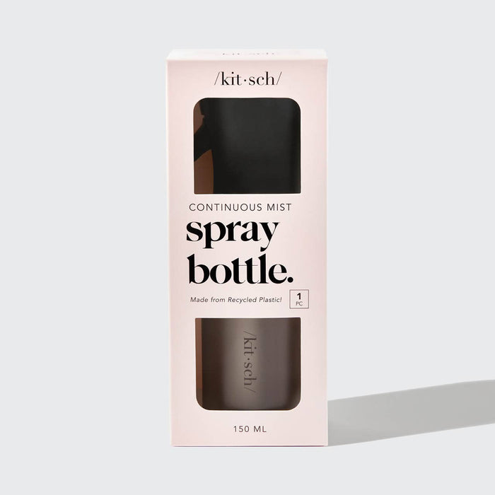 Kitsch Recycled Plastic Continuous Spray Bottle - Black — Kiyo Beauty