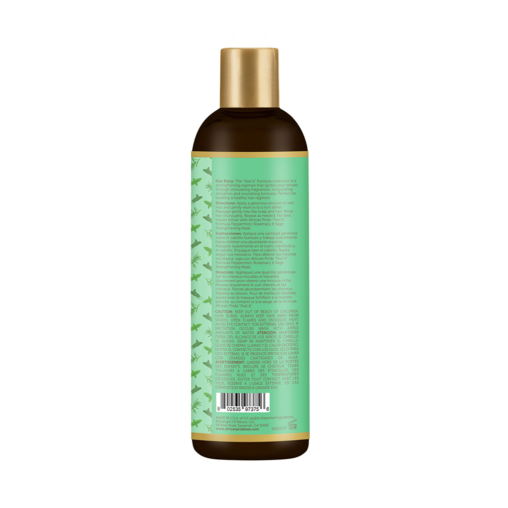 African Pride "Feel It" Formula Strengthening Shampoo 12oz – Kiyo Beauty