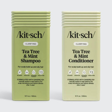 Kitsch Clarifying Tea Tree & Mint Shampoo & Conditioner Bottle Duo -2p ...