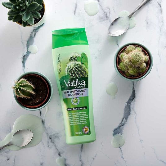 Dabur Vatika Naturals Cactus Multi Vitamin+Shampoo 400ml – Kiyo Beauty