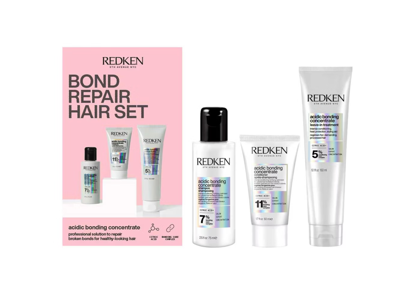 Redken Acidic Bond Concentrate Bond Repair Hair Set – Kiyo Beauty