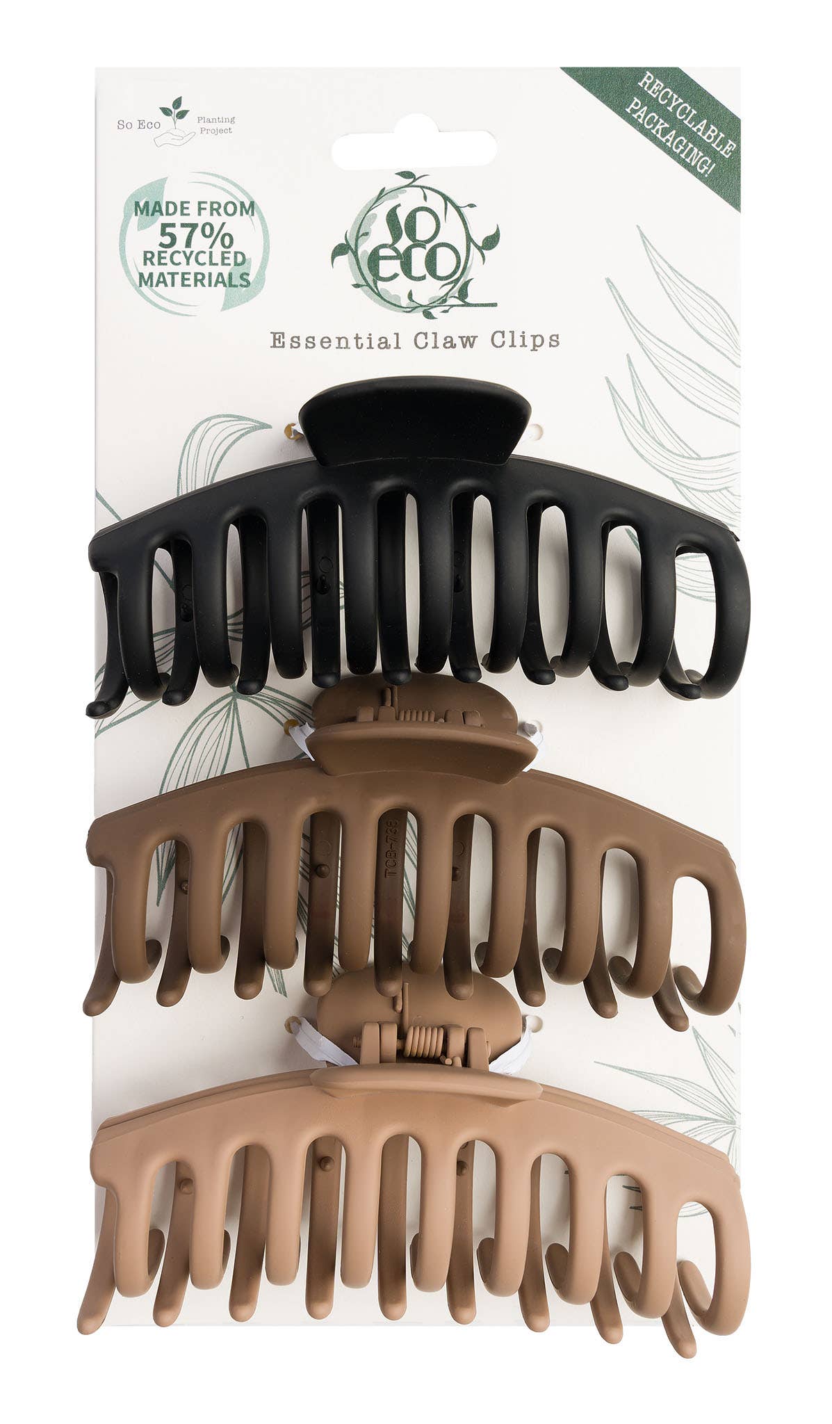 So Eco Essential Claw Clips - 3 Pack – Kiyo Beauty