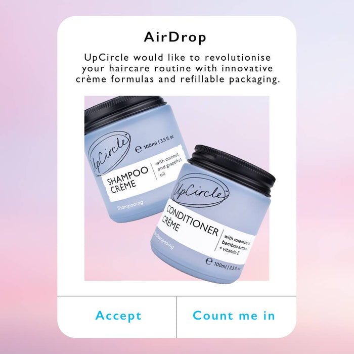 UpCircle Vegan Hair Care Duo - Shampoo + Conditioner Set — Kiyo Beauty