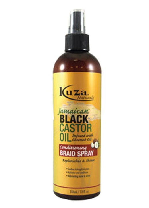 Kuza Jamaican Black Castor Oil Conditioning Braid Spray — Kiyo Beauty